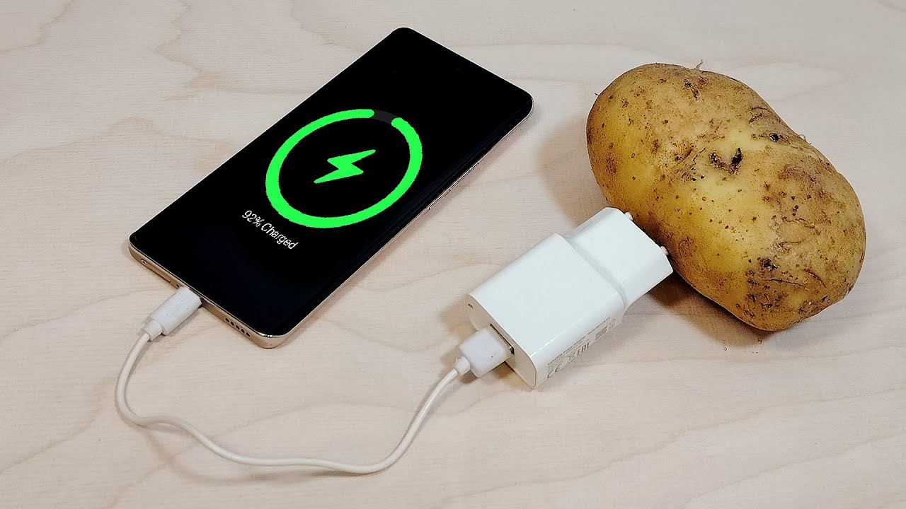 Charge your phone 100% with a potato (Free Electricity) | ProTechno ...