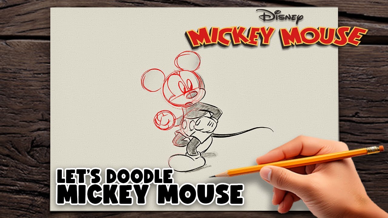 LET'S DOODLE - MICKEY MOUSE (DRAW LIKE A DISNEY ANIMATOR, EASY!) # ...