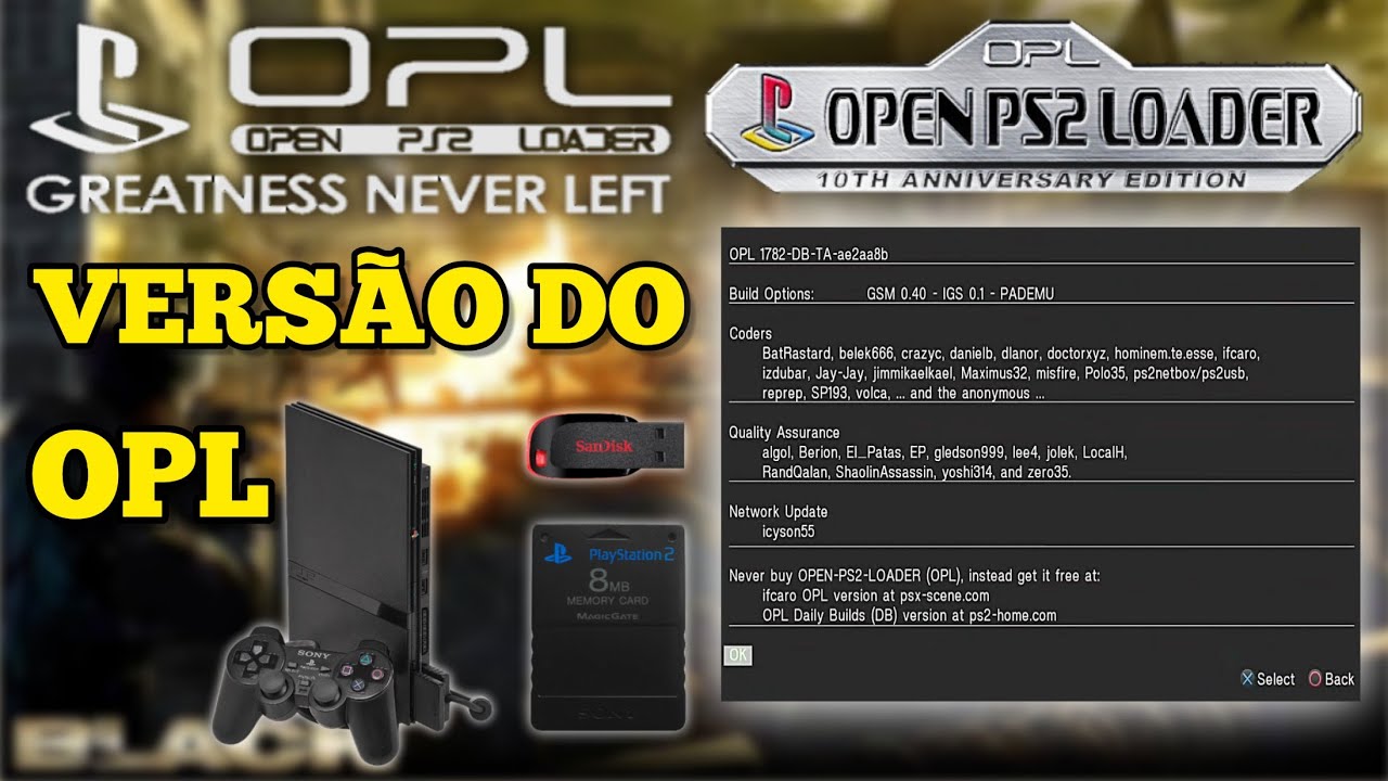 [PASSO A PASSO] Como verificar a versão do OPL | PS2 - YouTube