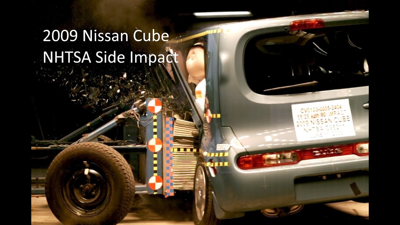 2009-2014 Nissan Cube NHTSA Side Impact - YouTube