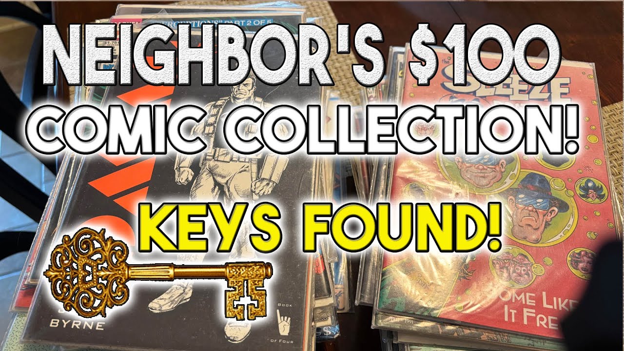 LOCAL $100 Comic Collection SCORE! Found Hidden KEYS just 5 Minutes ...