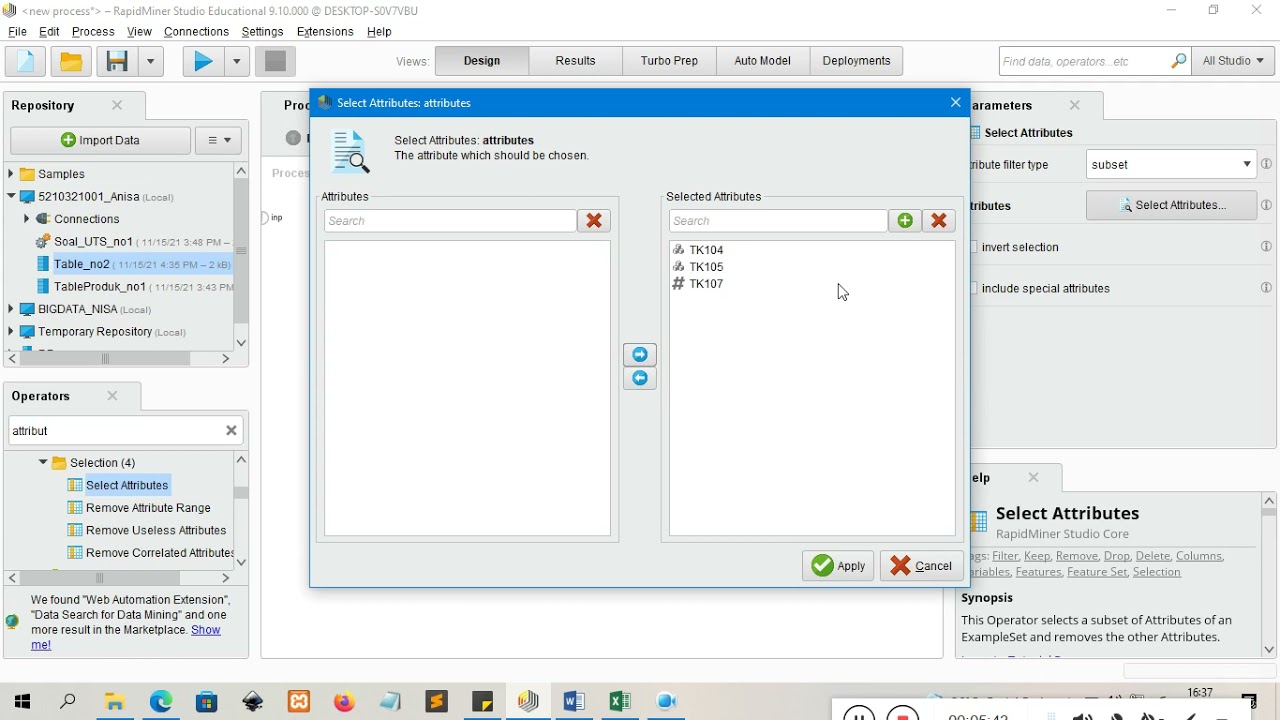 Tutorial Mengatasi Atribut Missing Value Pada Aplikasi Rapidminer 9 10 YouTube Tutorial Mengatasi Atribut Missing Value Pada Aplikasi Rapidminer 9 10 YouTube
