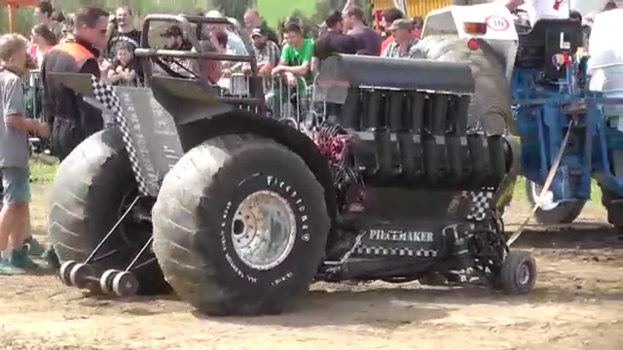 Tractor pulling Knutwil 2014 - pokallauf 950 kg mini puller - YouTube