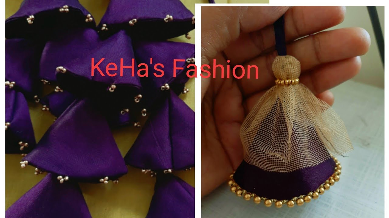 Latest two types of blouse dori designs making... - YouTube