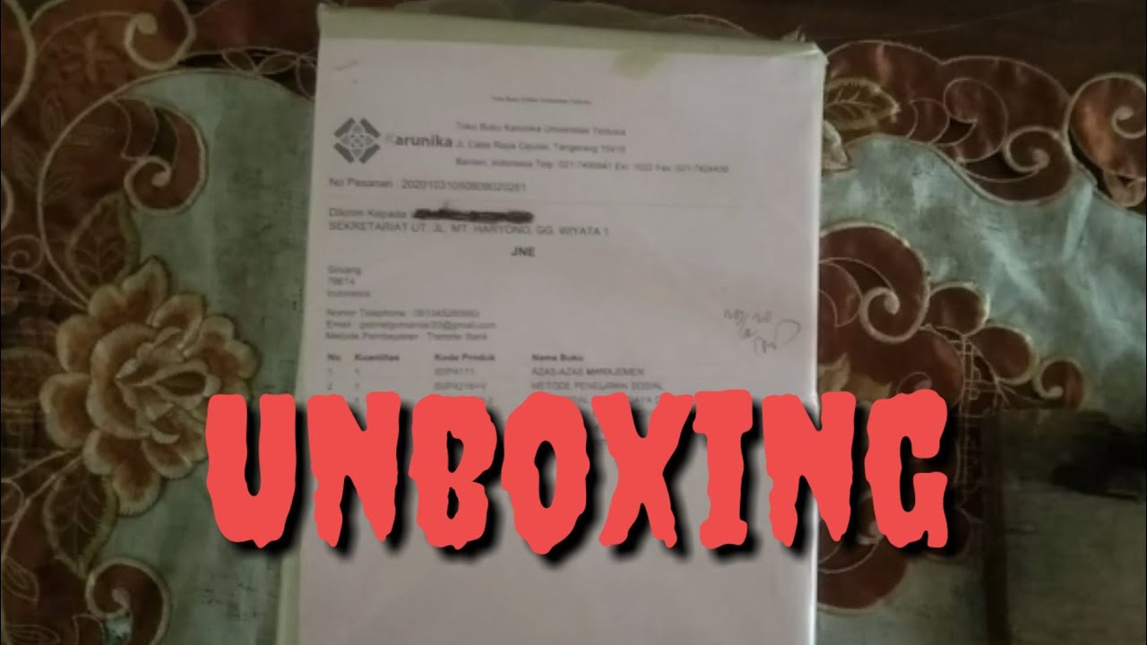 Unboxing Buku Modul Ut | Unboxing Barang - YouTube
