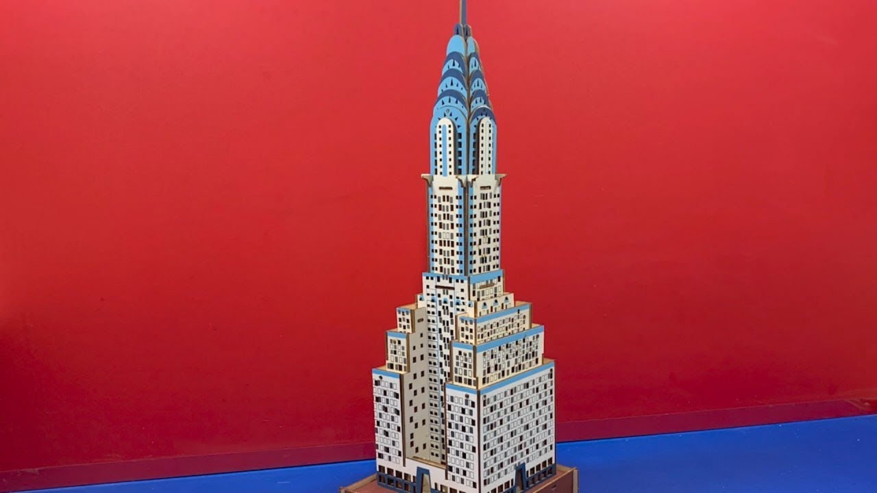 3D Wooden Puzzle Craft CHRYSLER BUILDING - YouTube