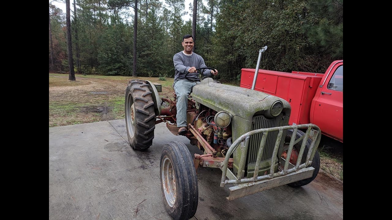 First Ride in 1956 Ford 600 Series Tractor - YouTube