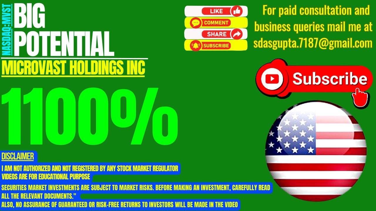 MVST STOCK | MICROVAST HOLDINGS INC BIG POTENTIAL - YouTube