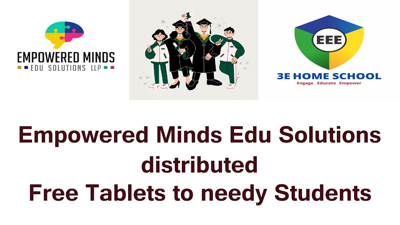 Empowered Minds Edu Solutions donated FREE TABLETS to needy Students in Bengaluru - YouTube