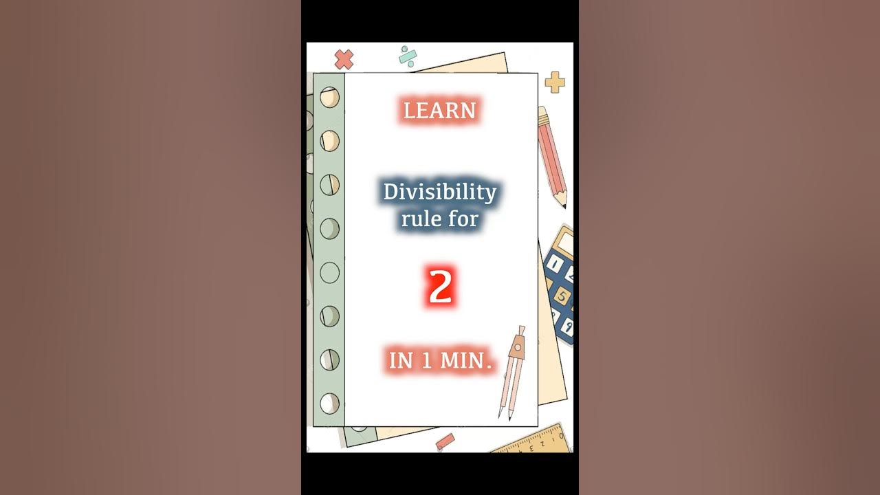 Divisibility Rule of 2 Explained! | Easy Math Trick #shorts #viralshorts #mathstricks - YouTube