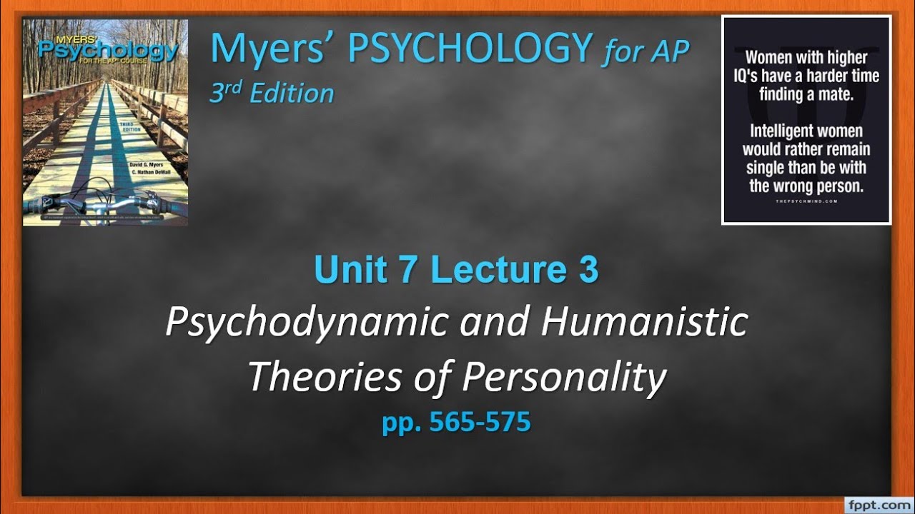 AP-DC Psychology Lecture Unit 7 Lec 3 "NeoFreudians and Humanism" (J ...