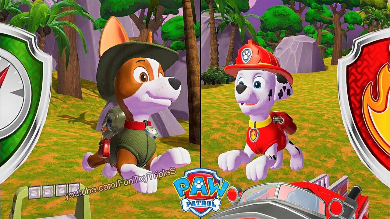 PAW Patrol On a Roll! Save the Stinky Monkeys - Track & Zuma & Marshall ...