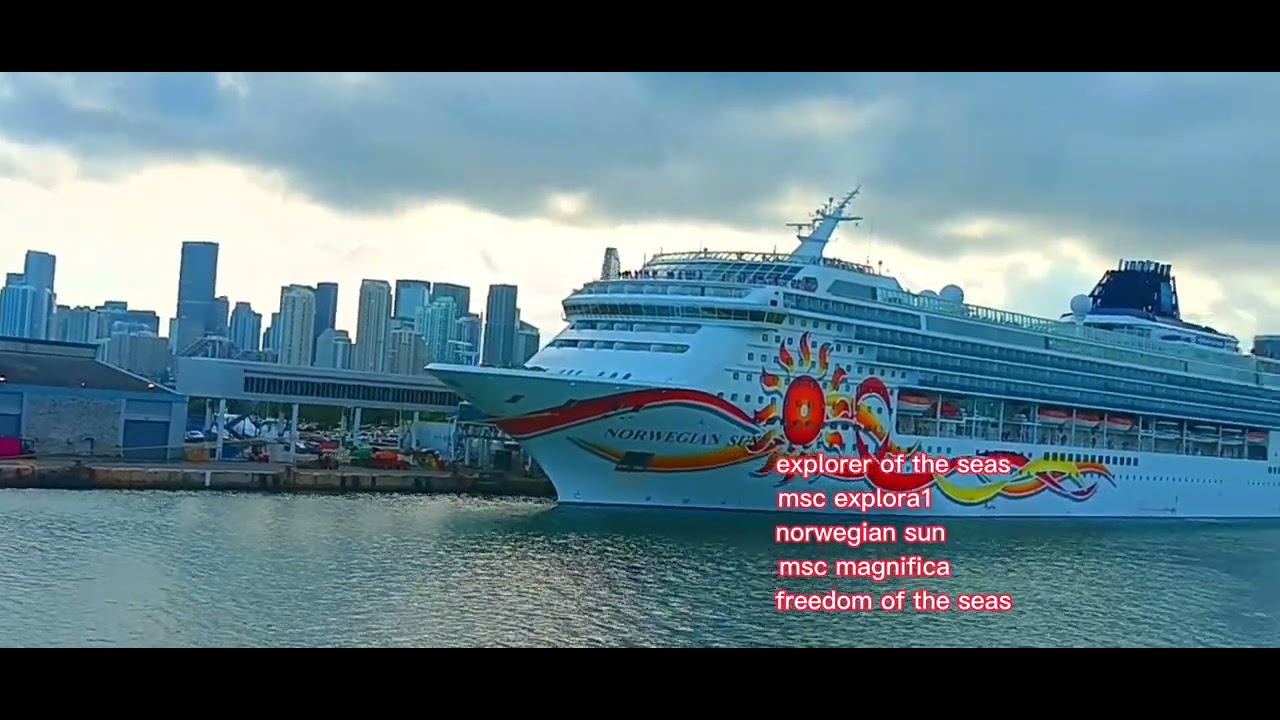 Explorer Of The Seas/Msc Explora1/Norwegian Sun/Msc Magnifica/Freedom ...