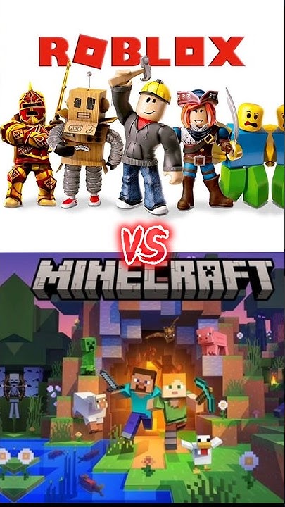 Roblox vs Minecraft #comparison #best_game #roblox #minecraft #shorts # ...