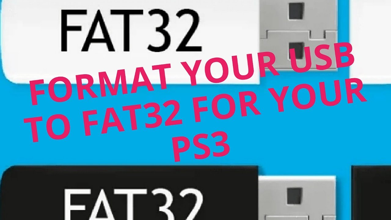 HOW TO FORMAT USB DRIVE TO FAT32 FOR PS3 USERS - YouTube