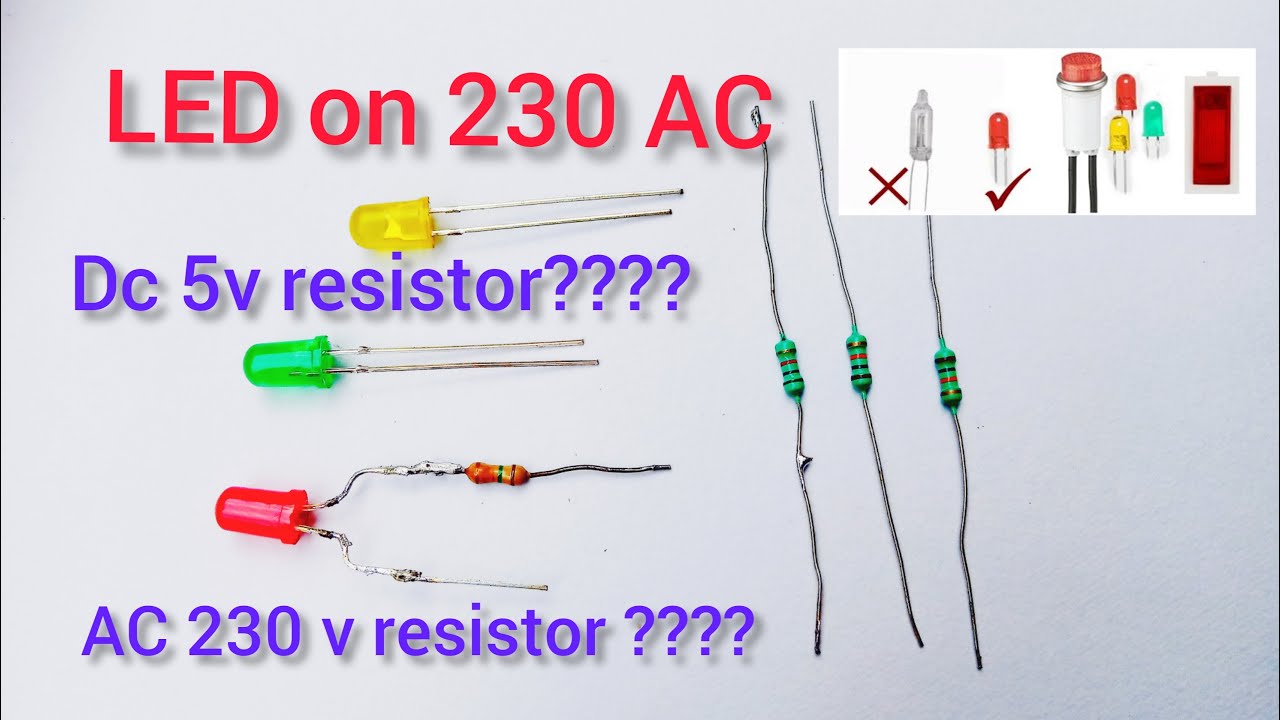 How To Connect Led To AC Power | LED directly 220 volt AC | how to use ...