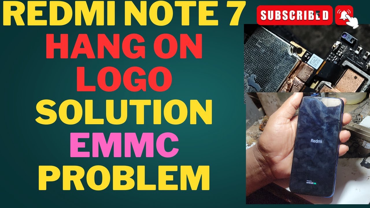 Redmi note 7 hang on logo solution emmc problem - YouTube