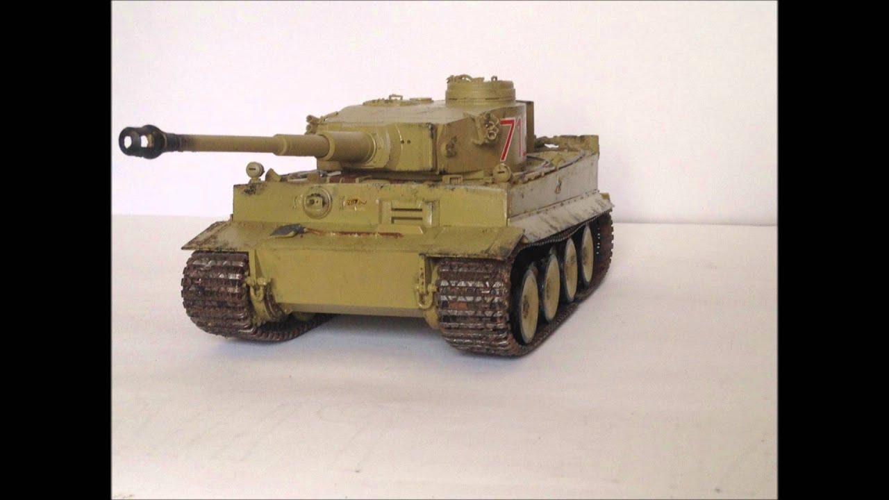 Tiger I DAK (Africa corps) early production Academy 1/35 - YouTube