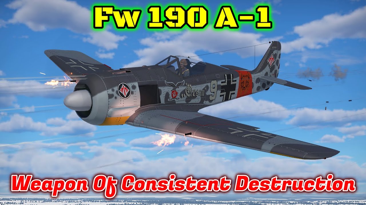 Fw 190 A-1 - The First Butcher Bird [War Thunder] - YouTube