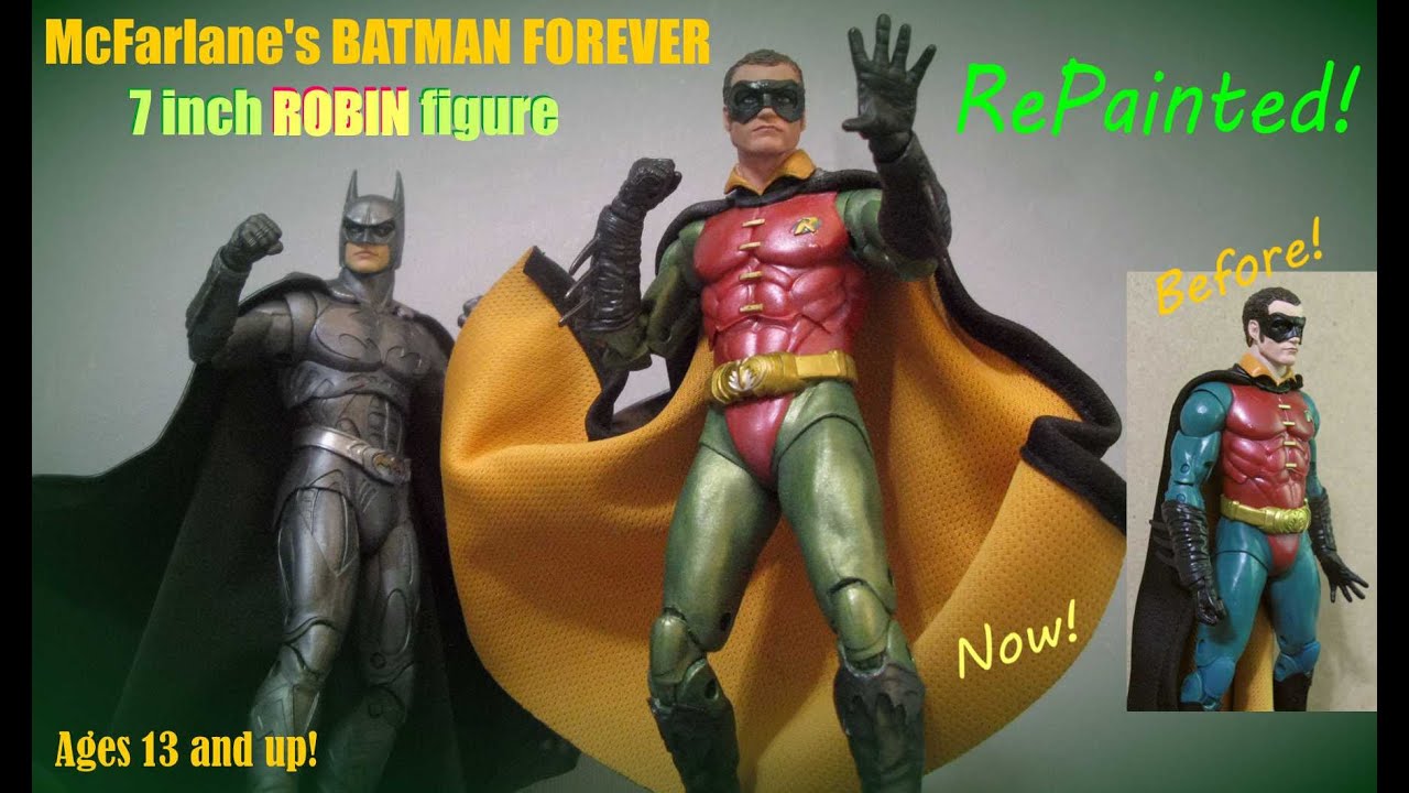 McFarlane's DC Multiverse Batman Forever ROBIN Figure RePainted! - YouTube