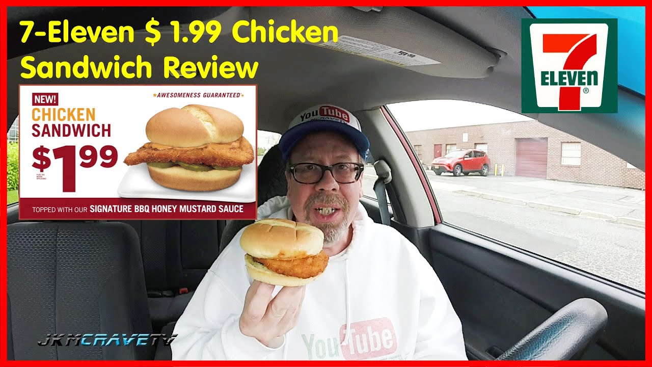 7-Eleven Chicken Sandwich Review | JKMCraveTV - YouTube