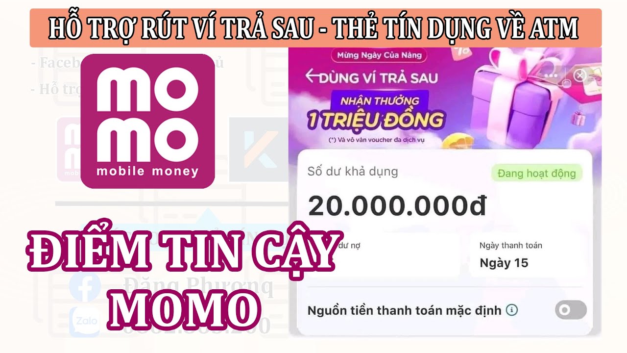 Tăng điểm tin cậy Momo, cấp hạn mức Momo tối đa 20 triệu - YouTube