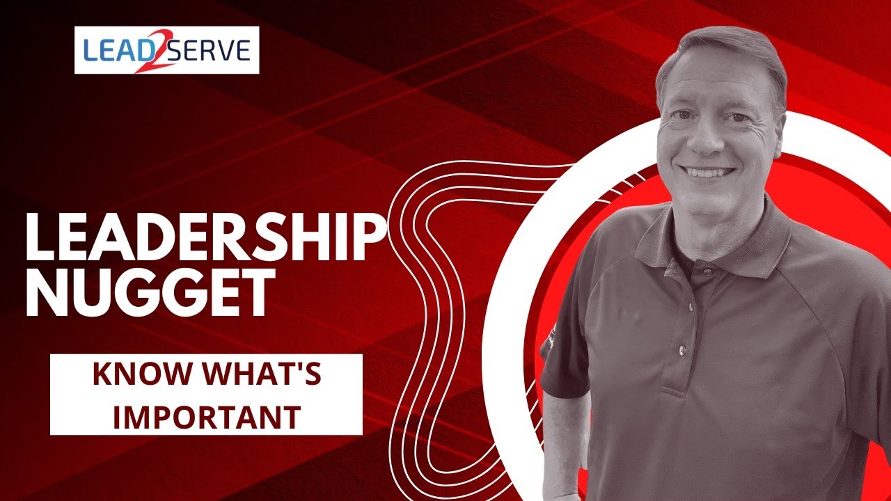 Leadership Nugget- Know what’s important | David Slone - YouTube