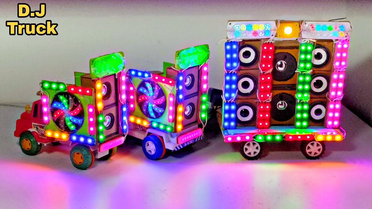 How To Make Bass DJ Truck Dual DJ Decoration | Bollywood DJ Loading ...