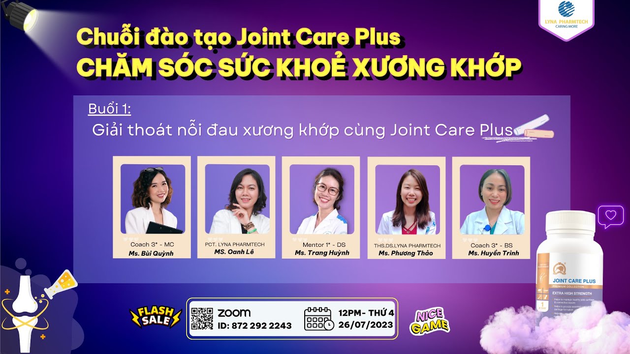 CHUỖI ĐÀO TẠO JOINT CARE PLUS I BUỔI 1: ĐỪNG ĐỂ VIÊM ĐAU XƯƠNG KHỚP CẢN ...