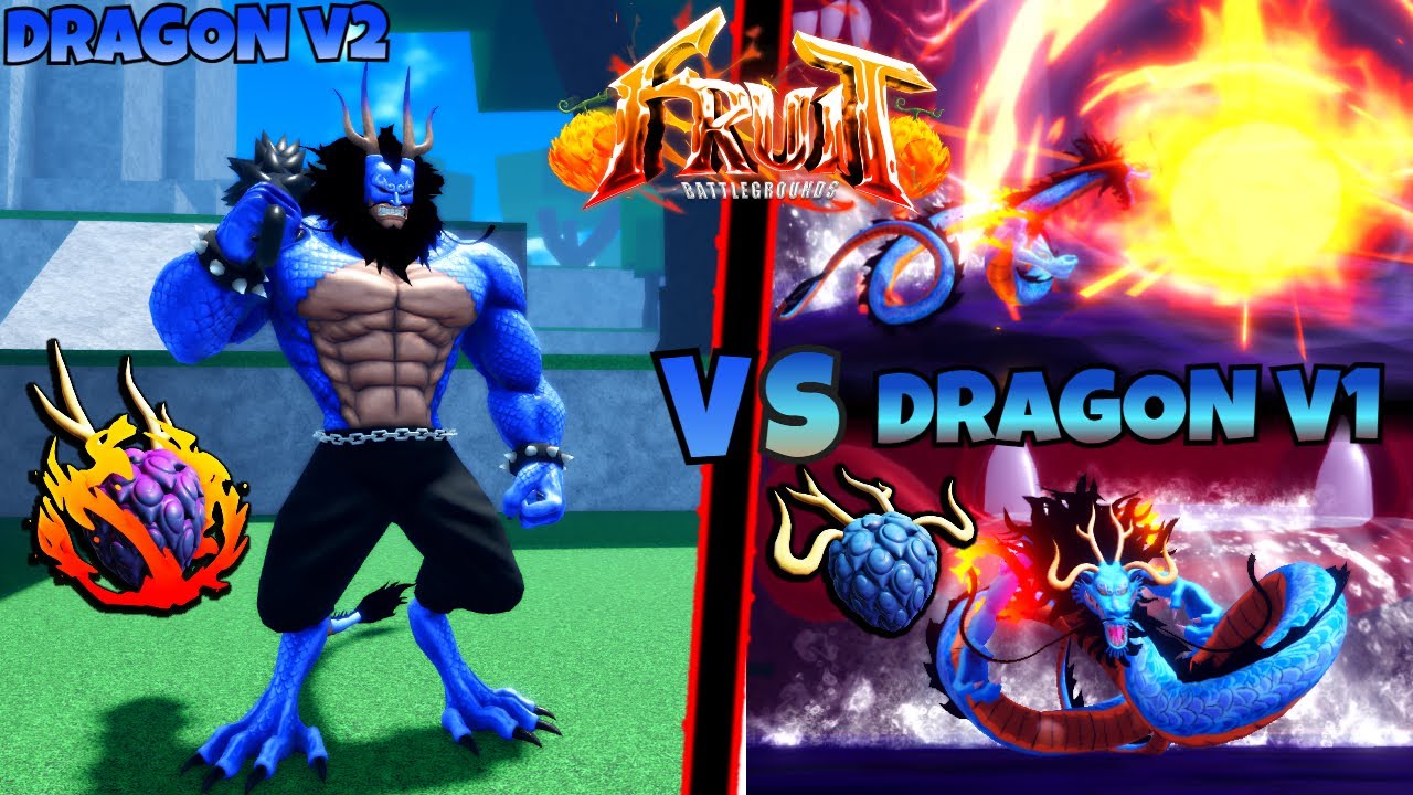 DRAGON V2 VS DRAGON V1 [FRUIT BATTLEGROUNDS] - YouTube