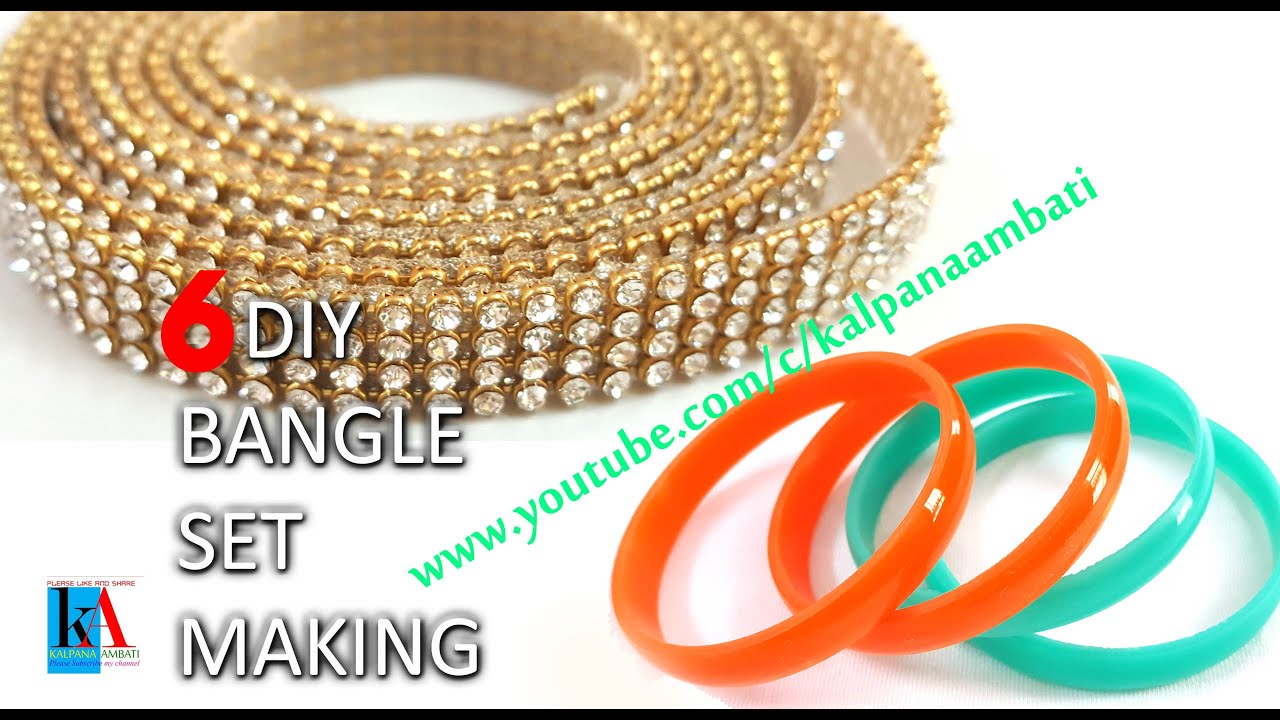 Most Beautiful Silk Thread Side Bangles at home !! DIY Jewellery making ...