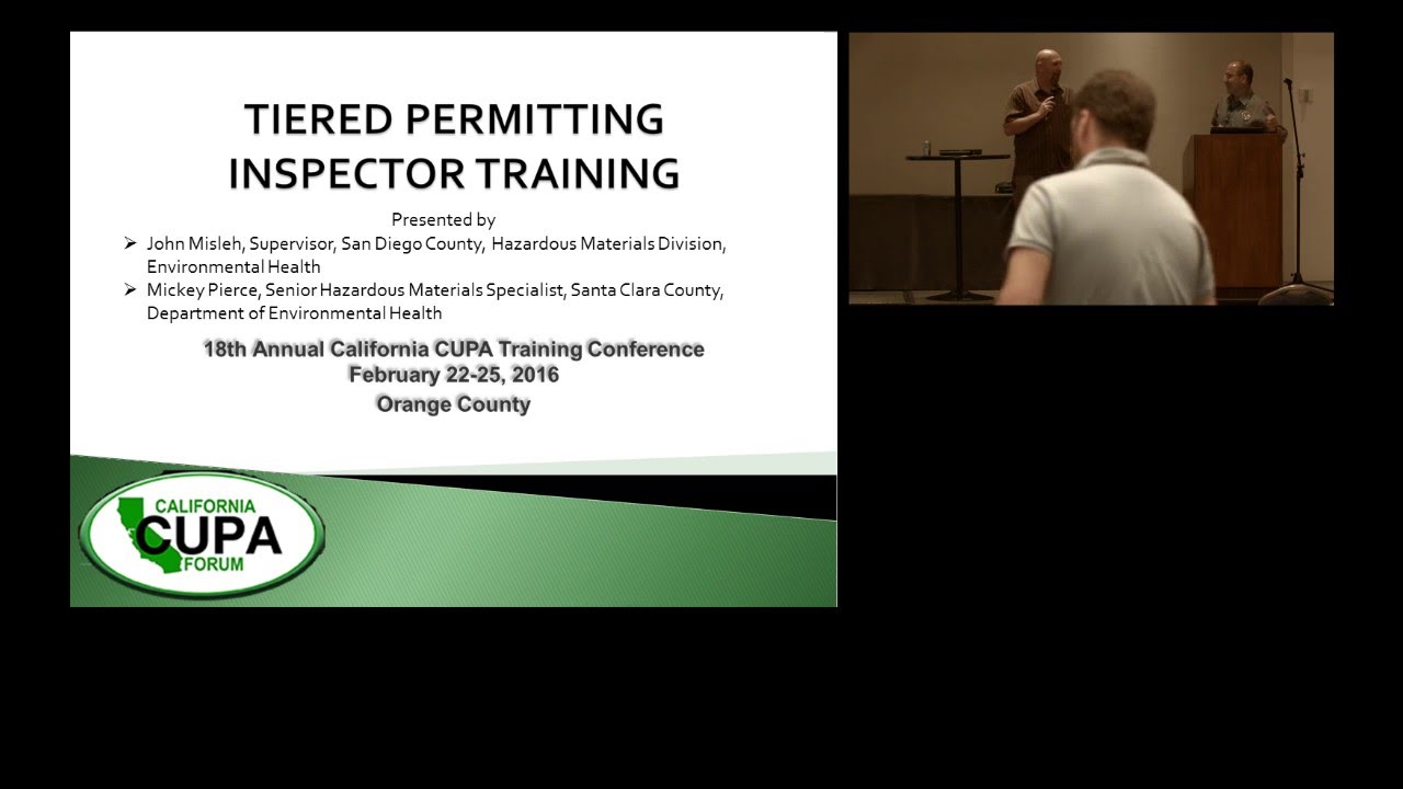 TIERED PERMITTING INSPECTOR TRAINING (Part 1 of 2) - YouTube