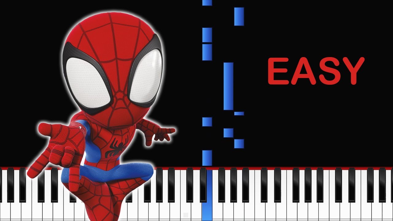 Spidey and His Amazing Friends - Theme Song│EASY Piano Tutorial - YouTube
