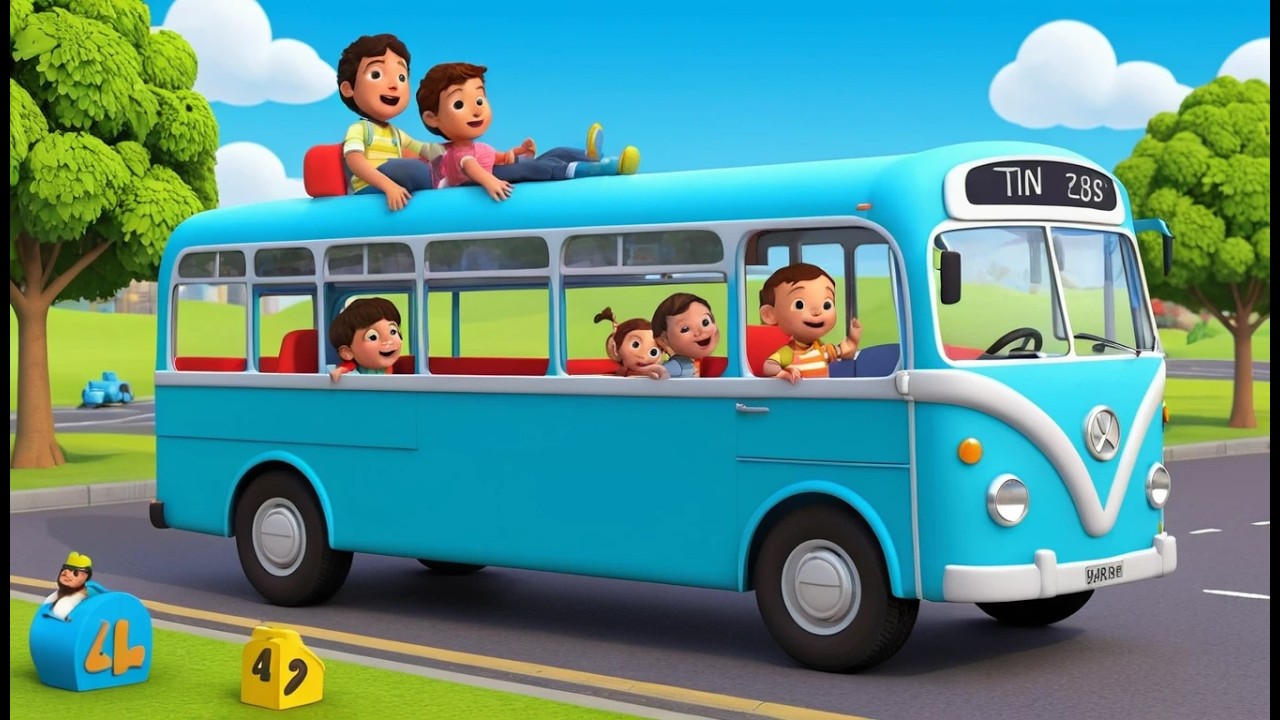 Sleepy Bus Goes to Bed | Funny and Fun Kids Nursery Rhyme Animation ...