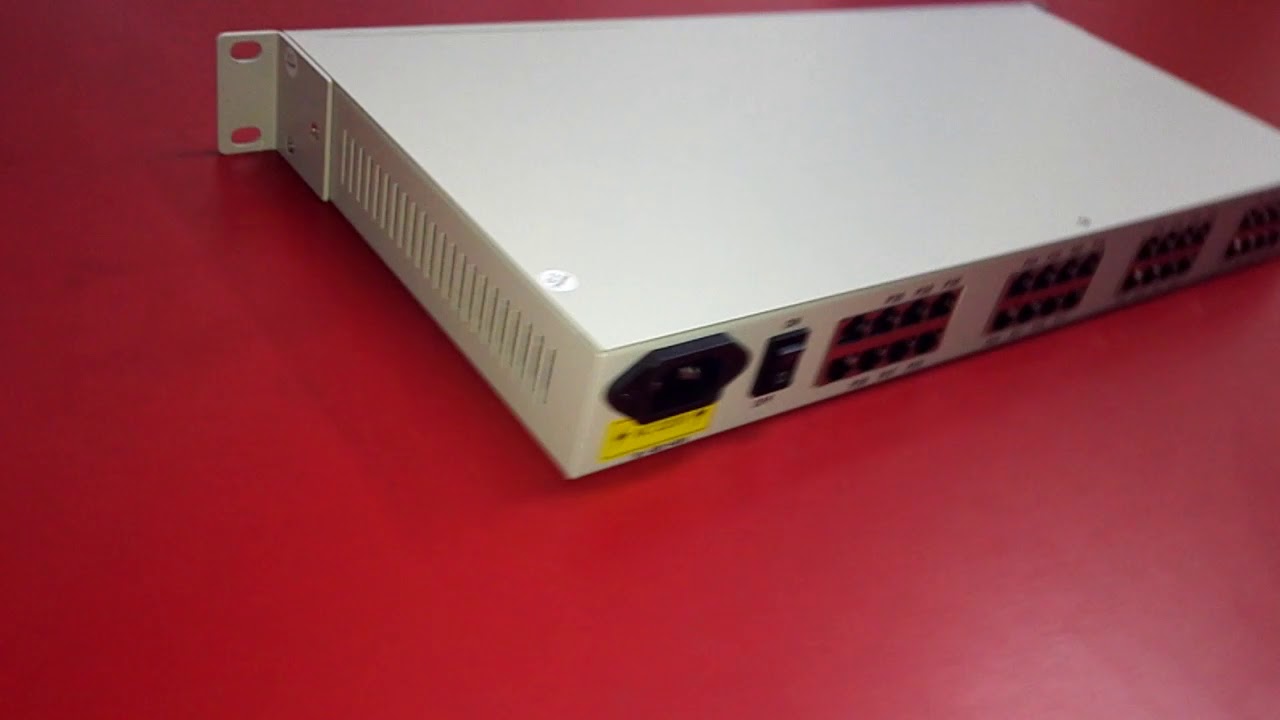 30 port Analog POTs phone fiber multiplexer - YouTube