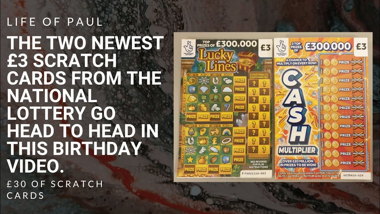 New £3 lottery scratch cards to enjoy, 10 of the new Lucky Lines and ...