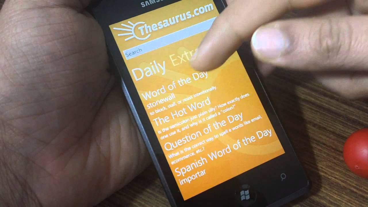 Dictionary.com App Windows Phone - YouTube