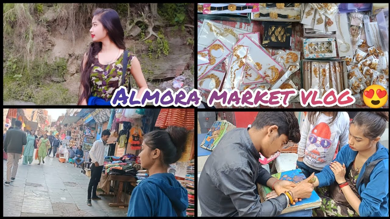 vlog-20 ||Almora market vlog 😍||pahadivlogs||uttrakhand market ...