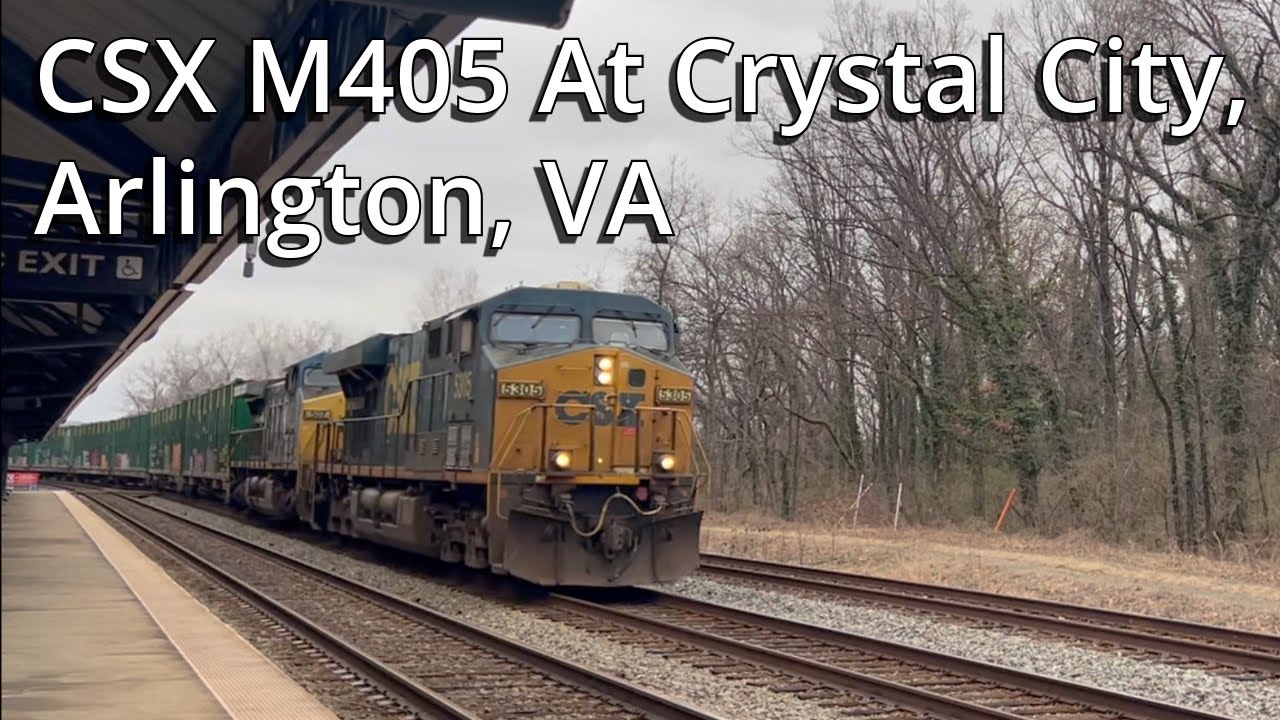 CSX M405 At Crystal City, Arlington, VA - YouTube