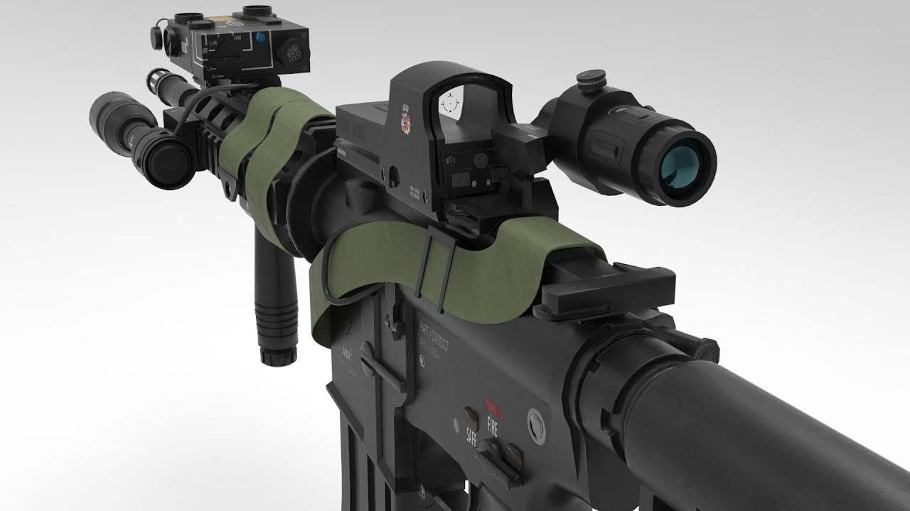 FN-15 m416 Gun Animation - YouTube