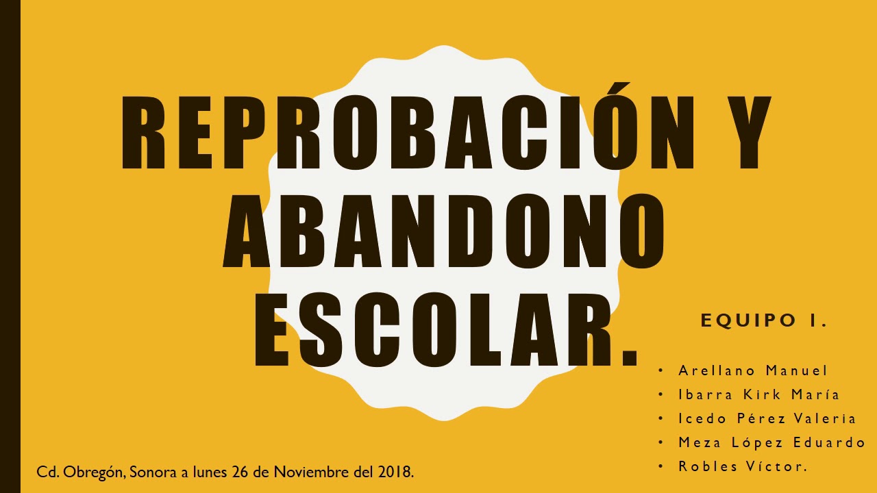 Documental de reprobacion y abandono escolar - YouTube