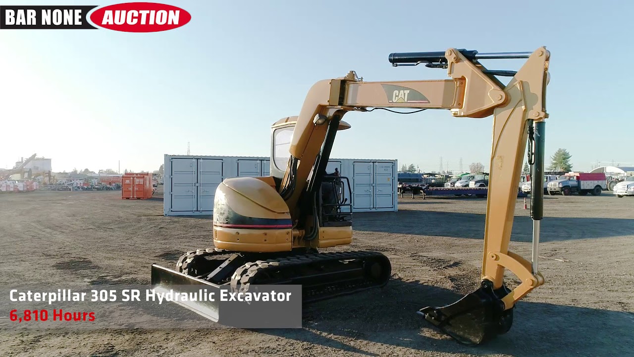 Caterpillar 305 SR Hydraulic Excavator - YouTube