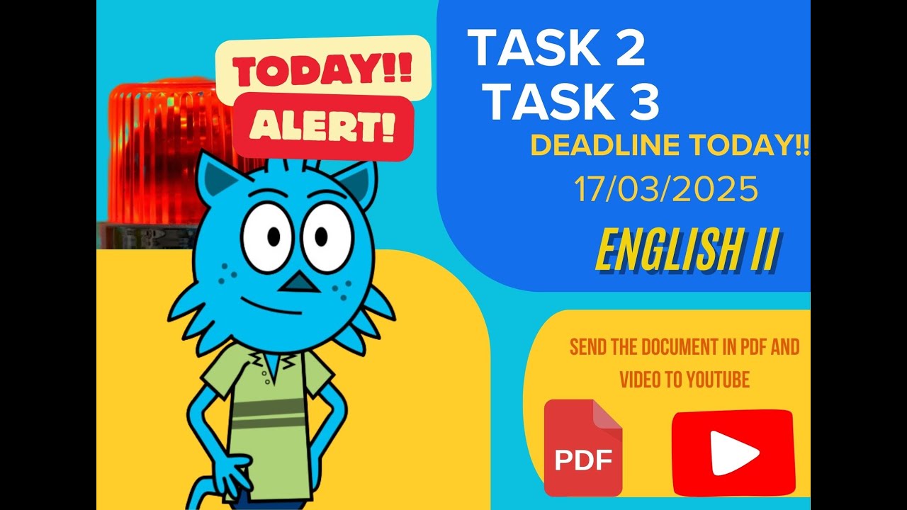 task 2 and task 3 deadline today - YouTube
