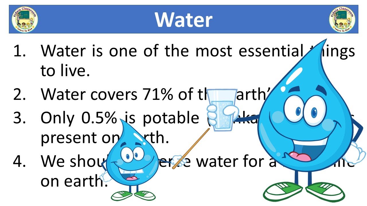 Essay on Water in English | 10 Lines Essay on Water in English - YouTube
