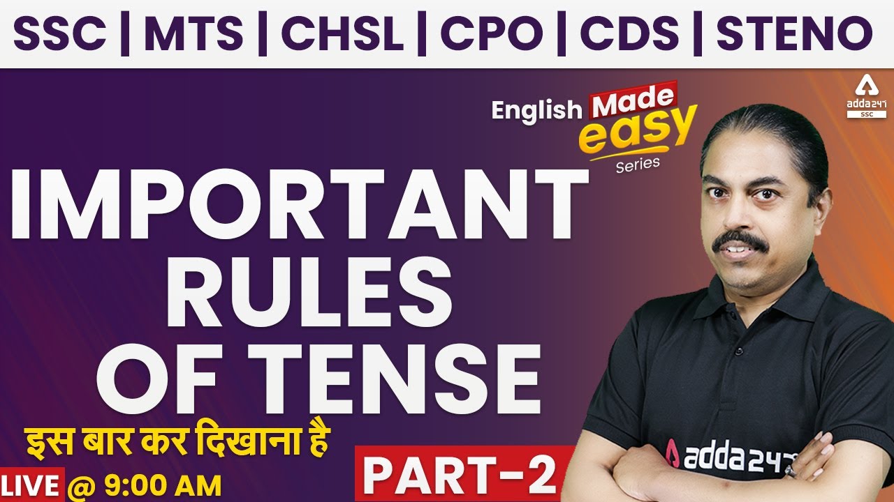 ssc-mts-chsl-cpo-cds-steno-important-rules-of-tense-part-2