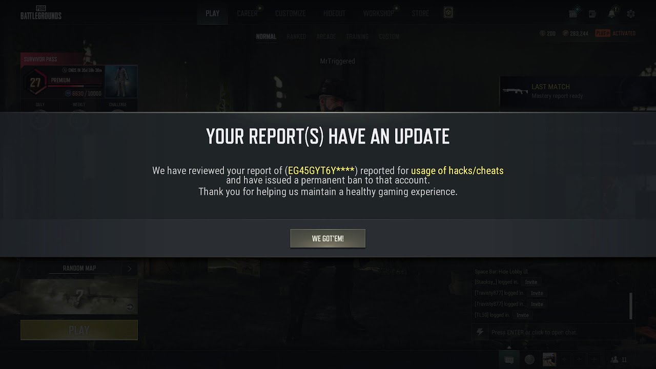 EG45GYT6Y654H - Quick Perma ban !!! - YouTube