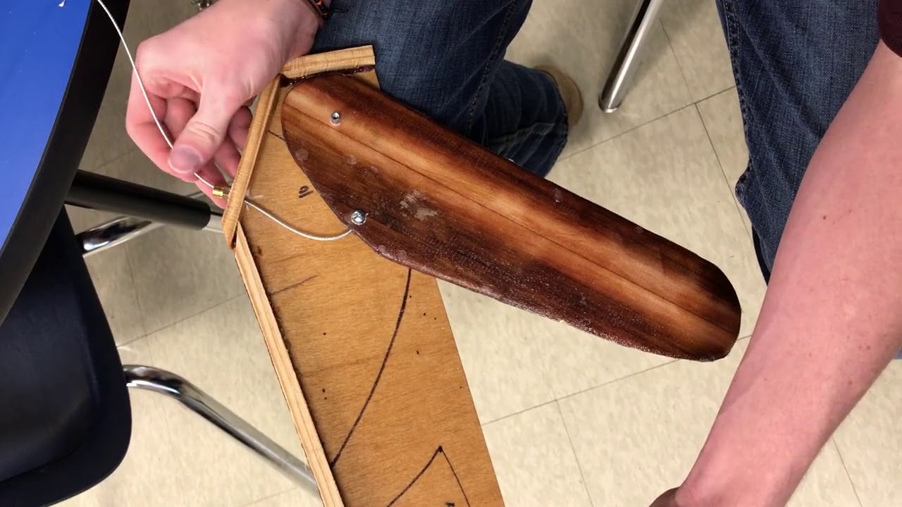 student design of a kayak skeg - YouTube
