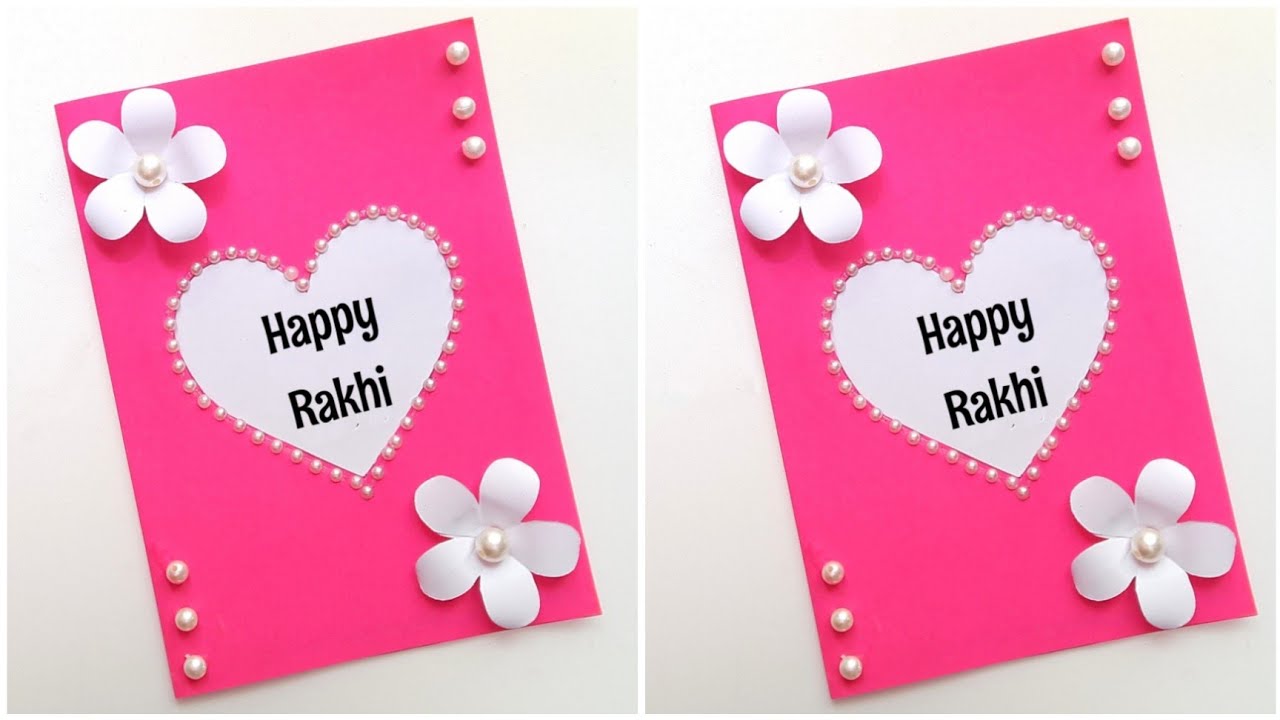 (Easy) Rakhi card for brother • rakhi card handmade • rakhi card 2022 ...