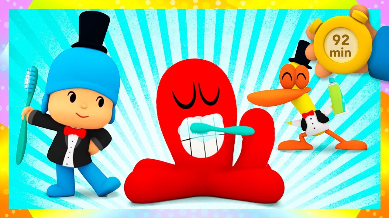 🦷 POCOYO AND NINA - I Brush My Teeth [92 min] ANIMATED CARTOON for ...