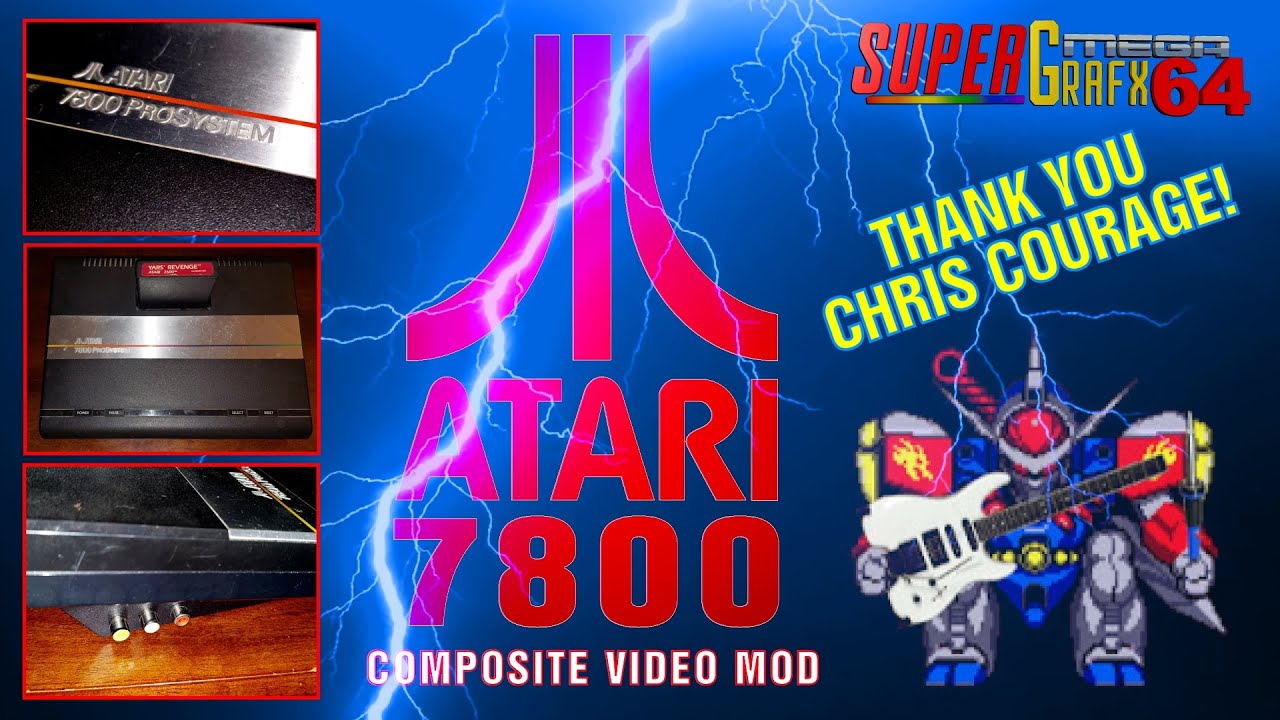 Atari 7800 AV mod by Chris Courage - YouTube
